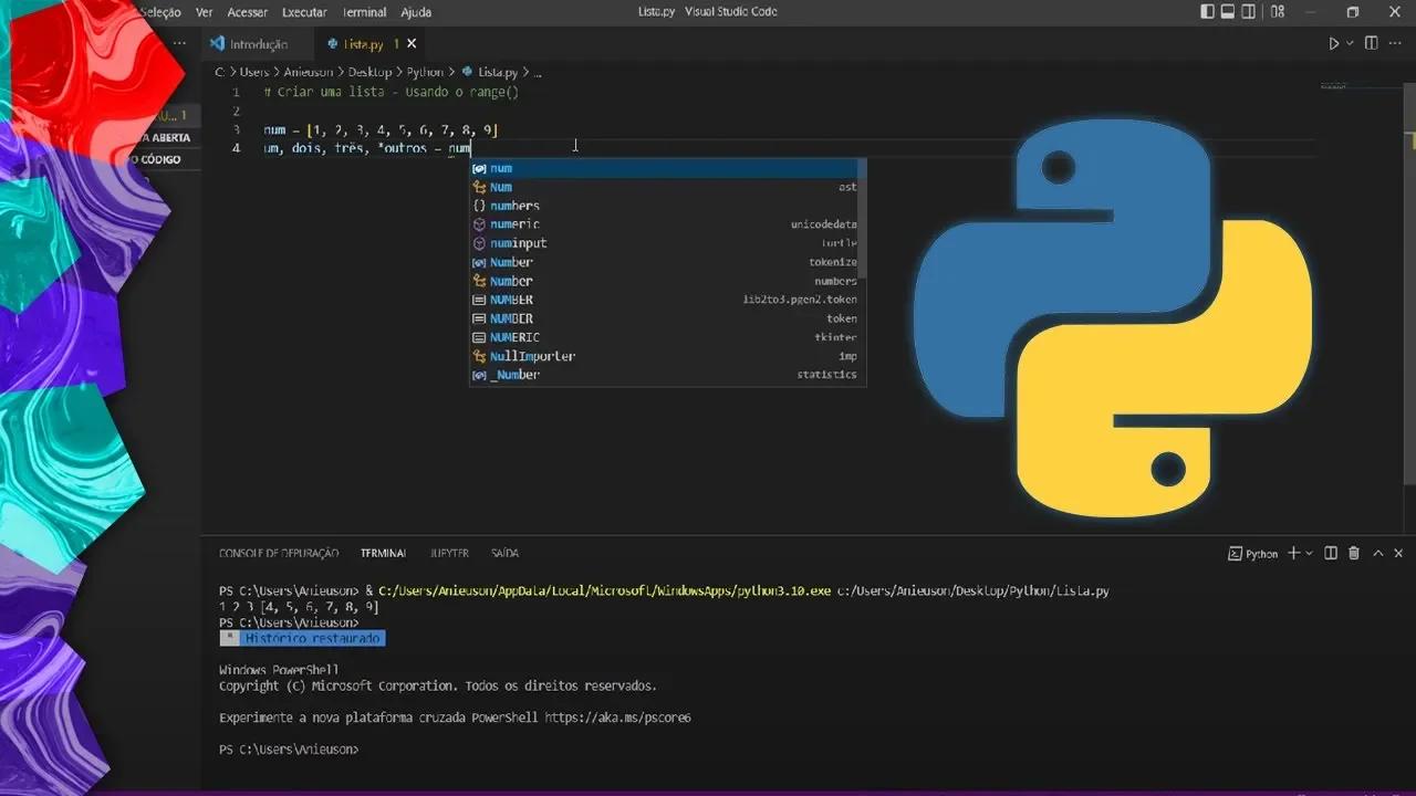 Criando Lista com range no Python