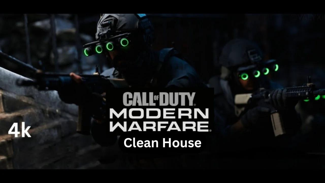 COD Modern Warfare Ultra Realism Night Vision Mission Clean House (NO ...