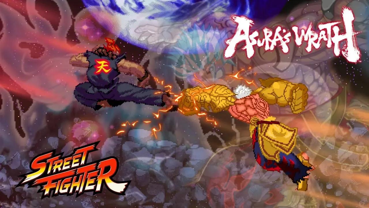 Asura vs Akuma ft. Shin Akuma & Oni - Street Fighter X Asura's Wrath
