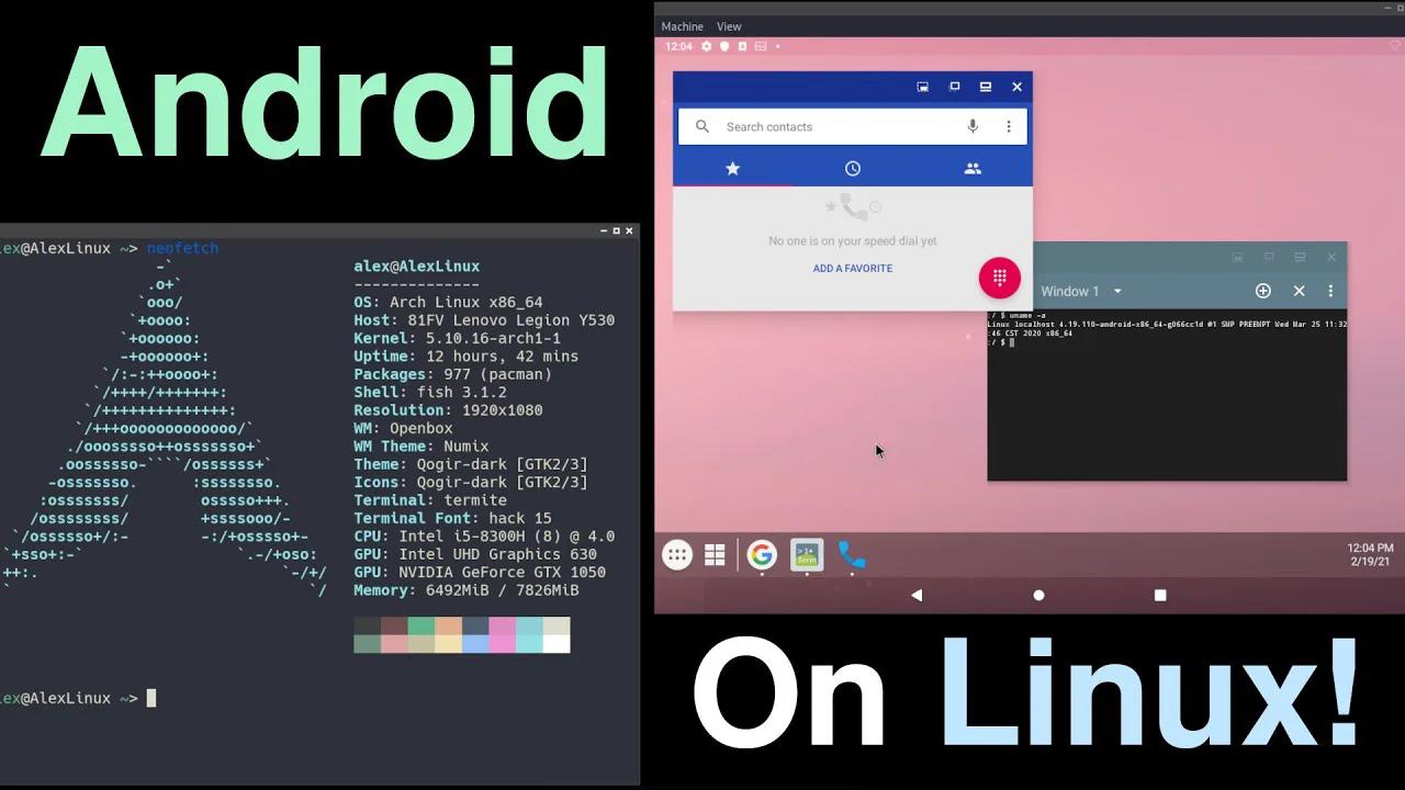 Run Android on Linux with Android x86!