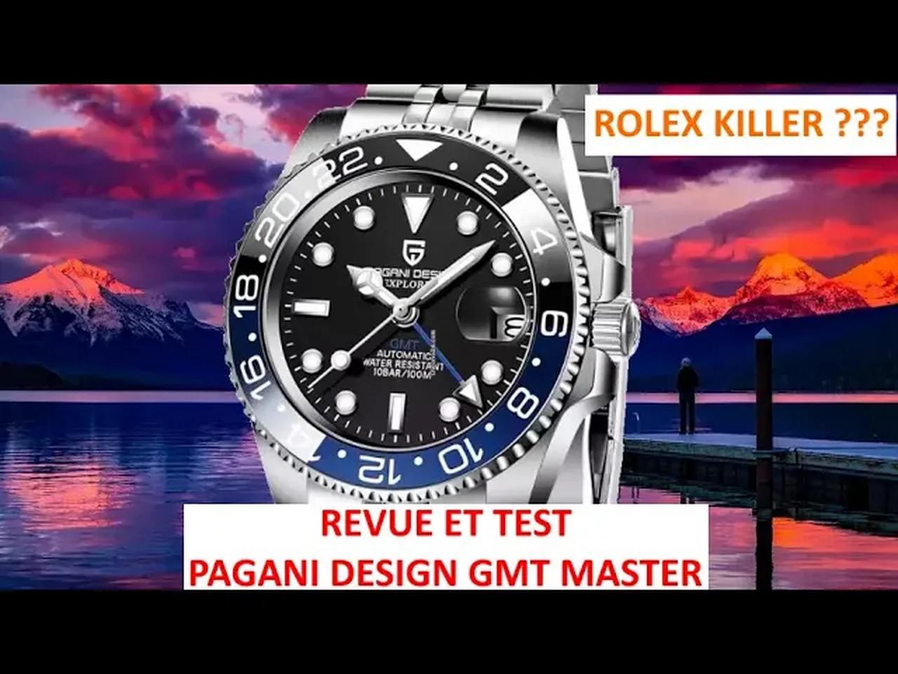 Montre Pagani Design GMT Master mieux qu'une Rolex GMT Master Batman ...