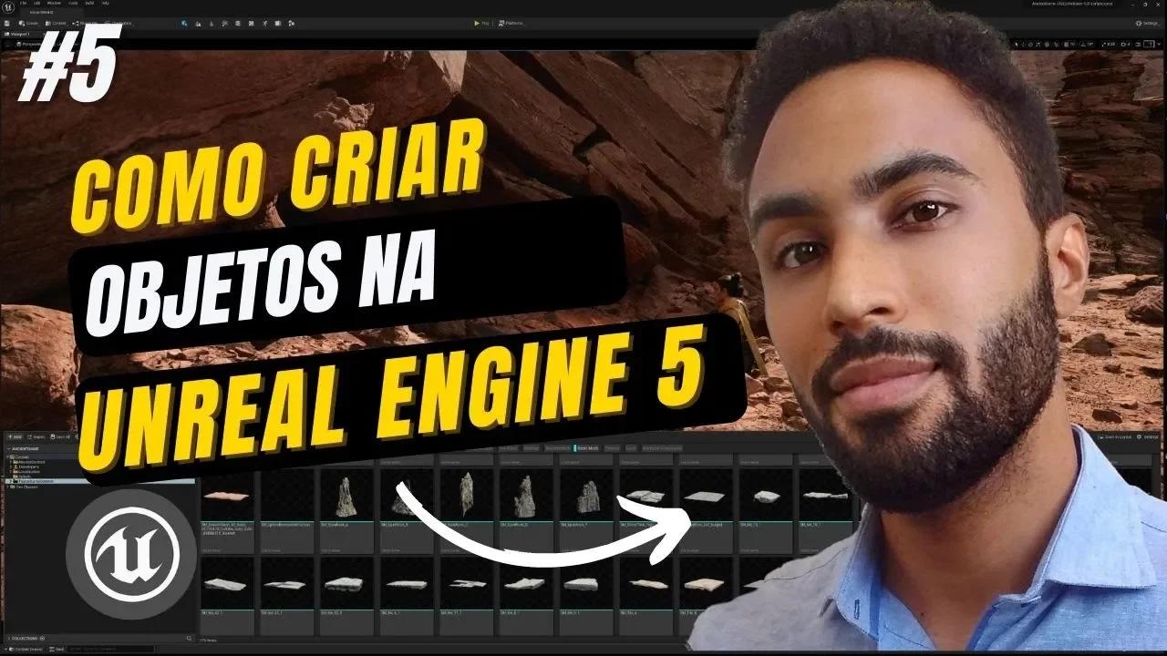 Como CRIAR OBJETOS na Unreal Engine 5