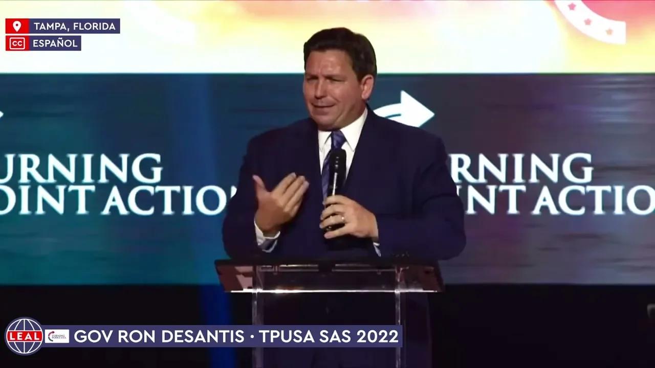 🇺🇸 Ron DeSantis · Discurso del 'Gobernador de América' en SAS 2022 de ...