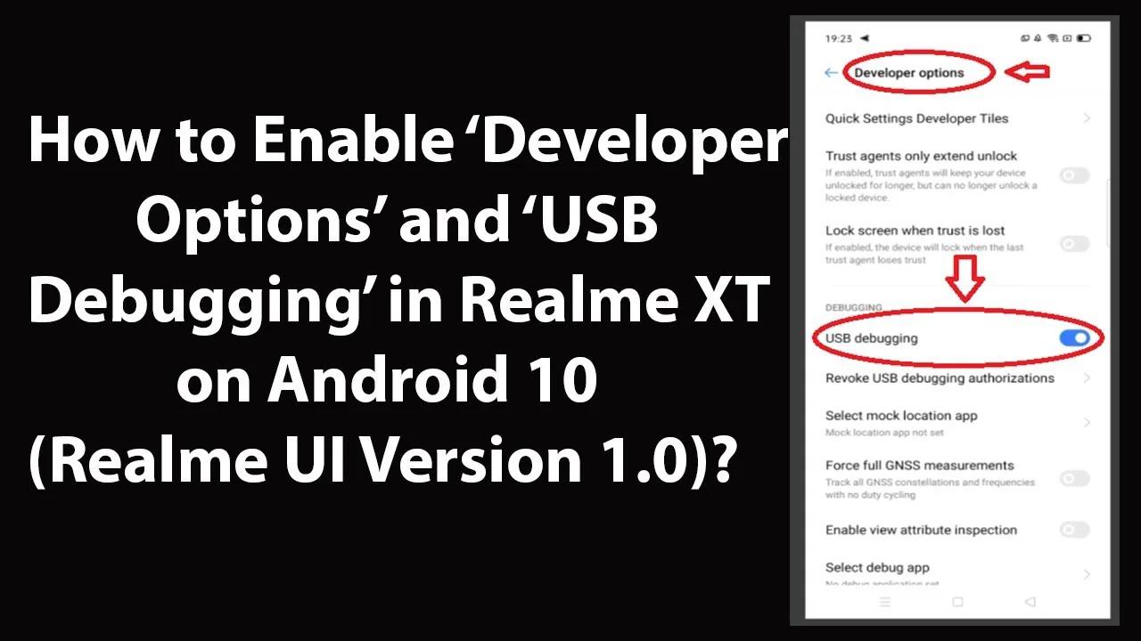 How to Enable 'Developer Options' and 'USB Debugging' in Realme XT on ...
