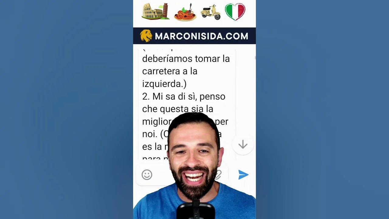 🇮🇹 ¿Qué Significa "Mi Sa Di Sì"? Aprende Esta Expresión Italiana con ...