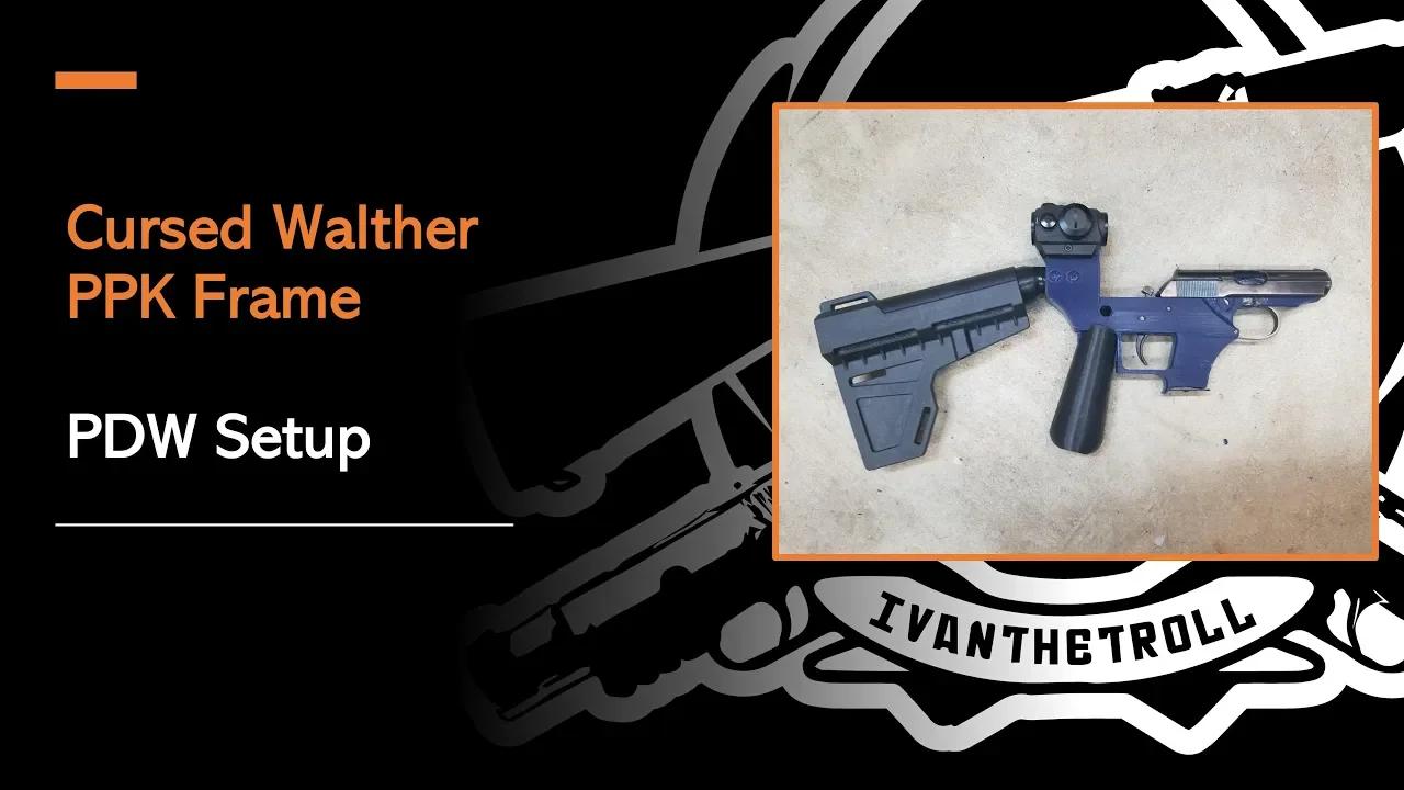 Extremely Cursed - 3D Printed Walther PPK Frame