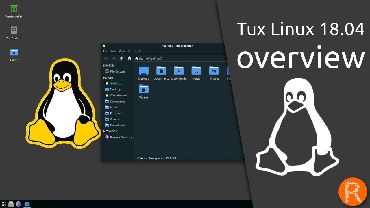 Tux Linux 18.04 overview | lightweight, complete & looks great!