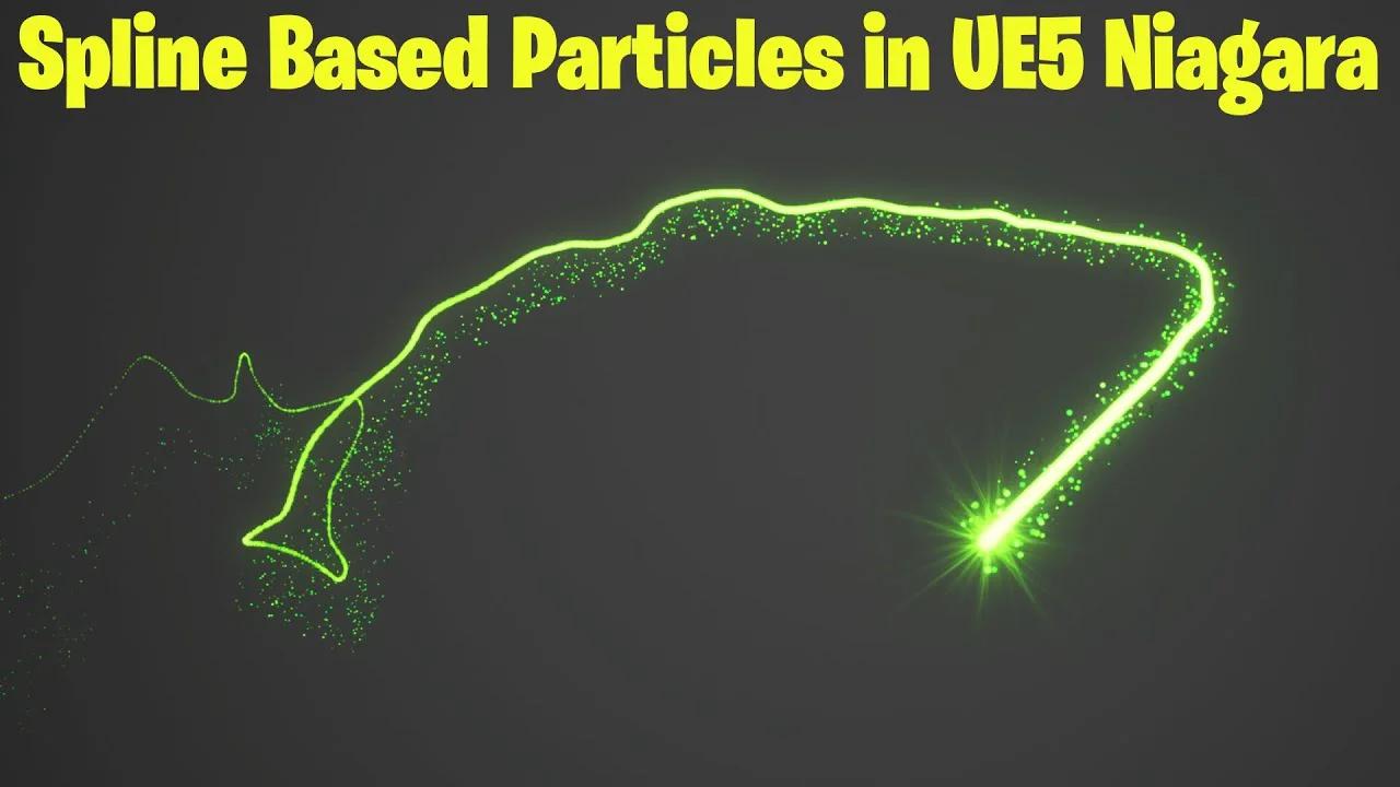 Spline based Particles in UE5 Niagara Tutorial | Download Files
