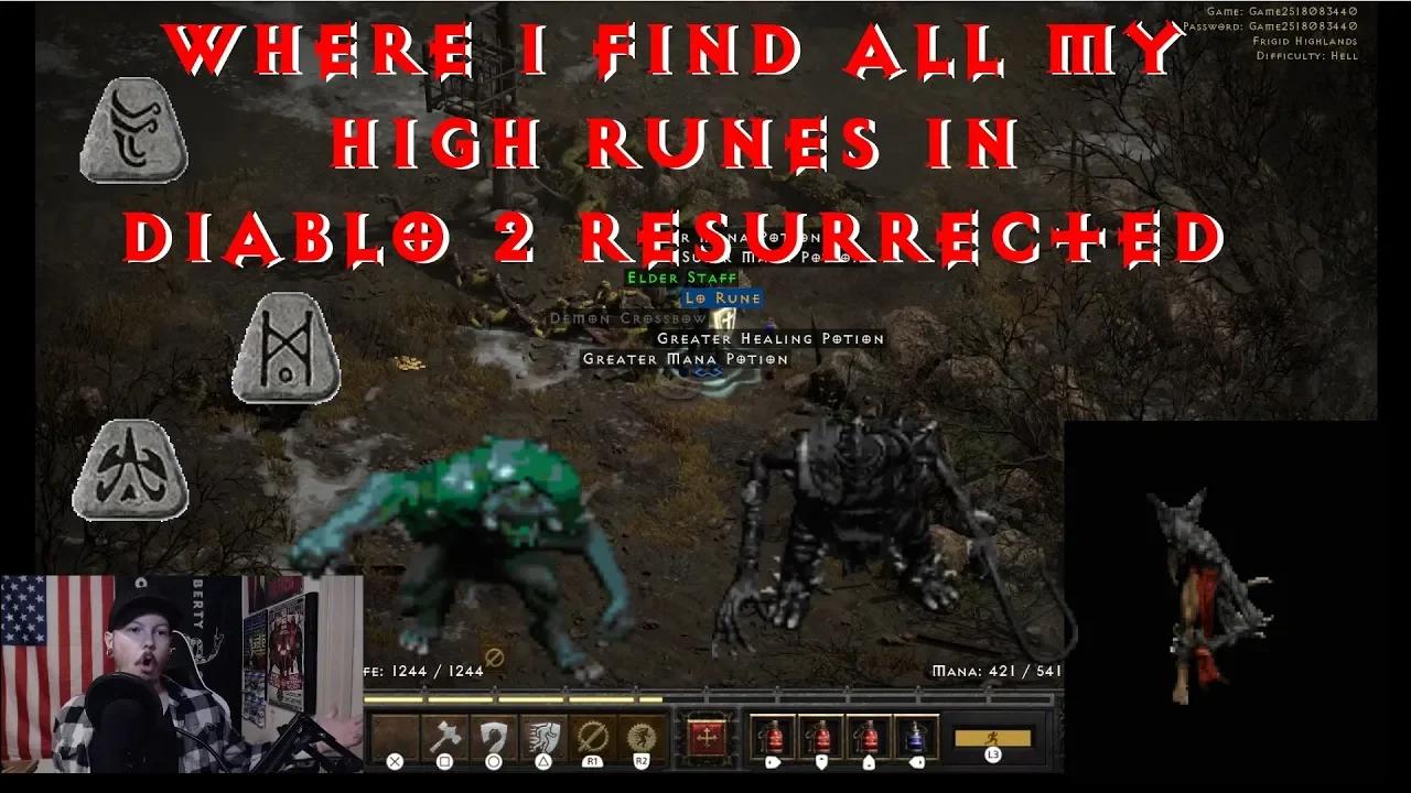 Where I Find All My High Runes In Diablo 2 Resurrected