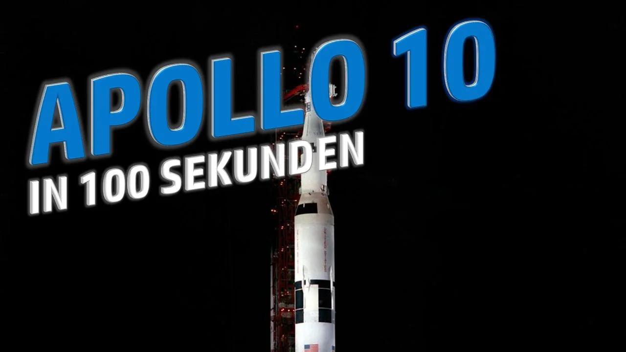 Die Apollo 10 Mission in 100 Sekunden erklärt | Mondgeflüster Doku deutsch
