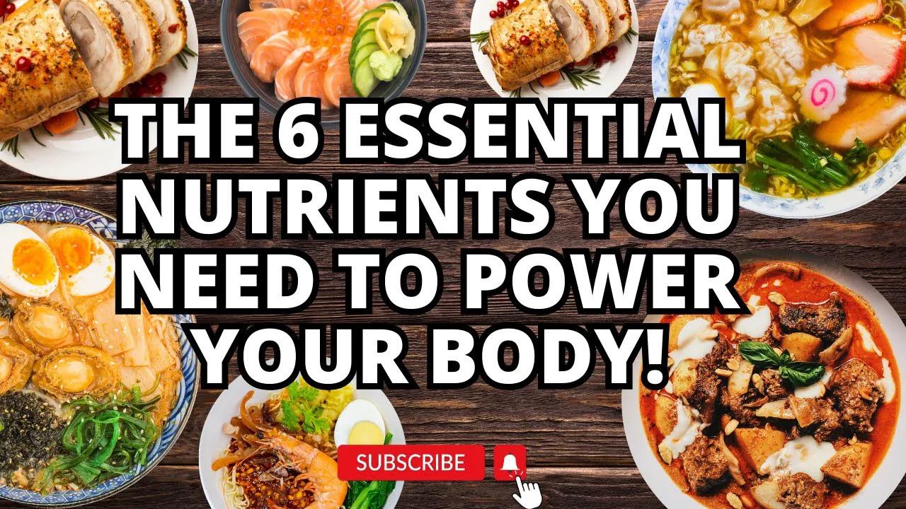The 6 Essential Nutrients You Need to Power Your body!