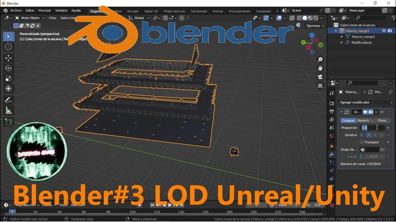 Tutorial Blender: Creando Sistemas de Niveles de Detalle (LOD) para Unreal Engine y Unity 🌐🕹️