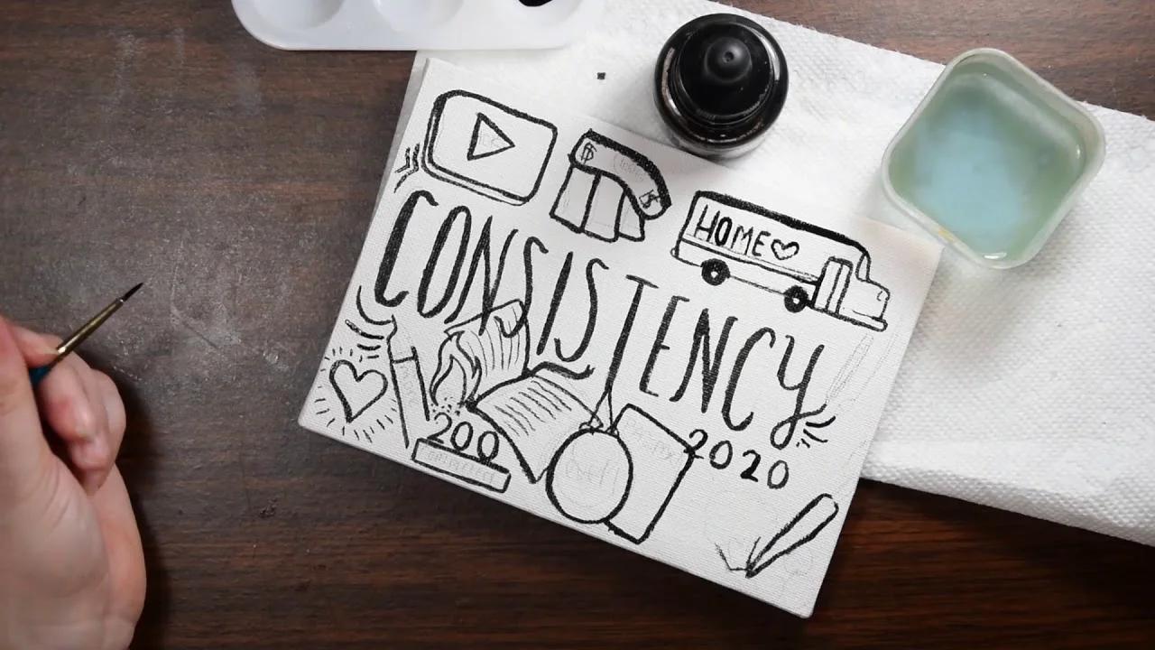 6 Tips for Creating a Vision Board + inking time-lapse