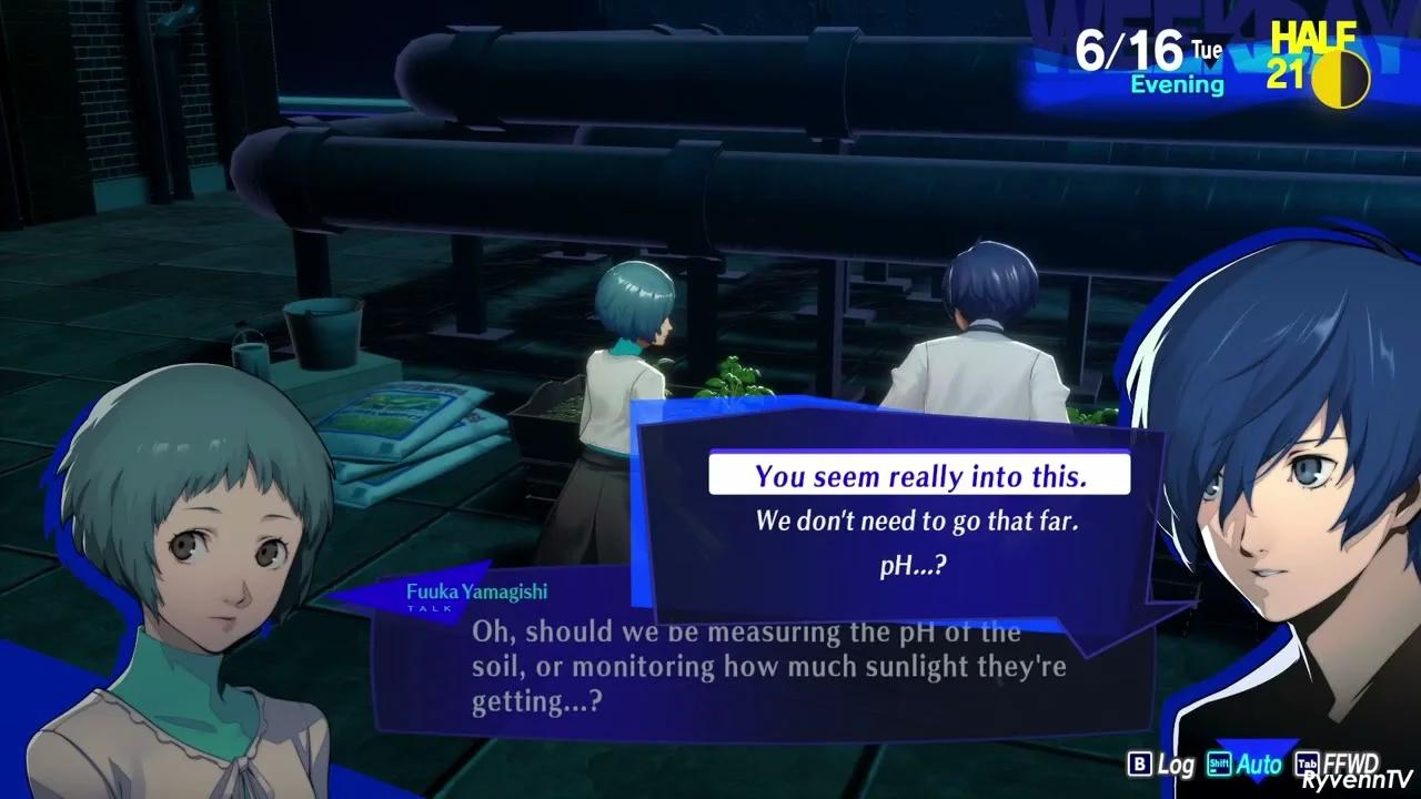 Persona 3 Reload - Fuuka might become a Pro Gardener