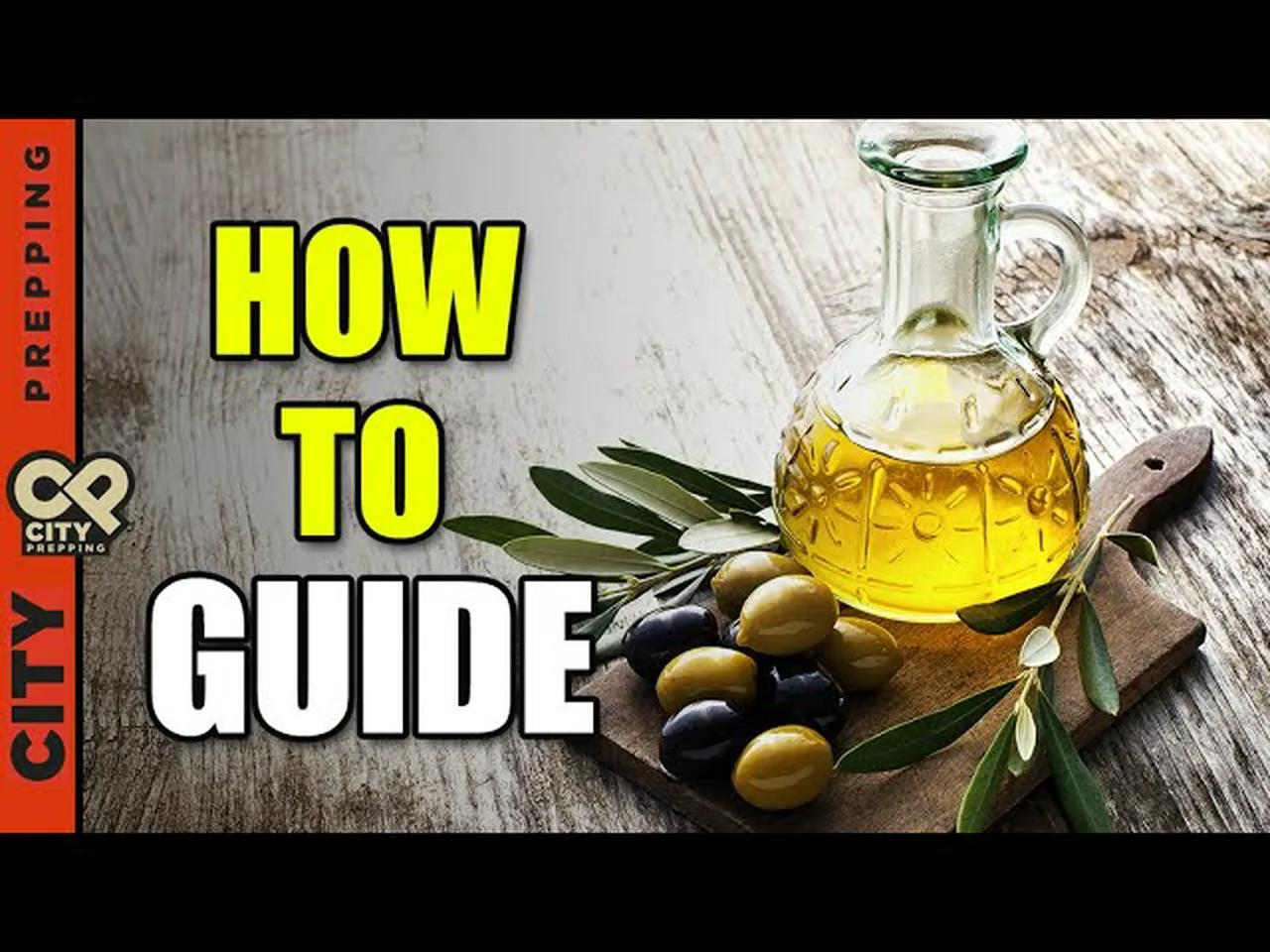 How to Make Olive Oil from Olives
