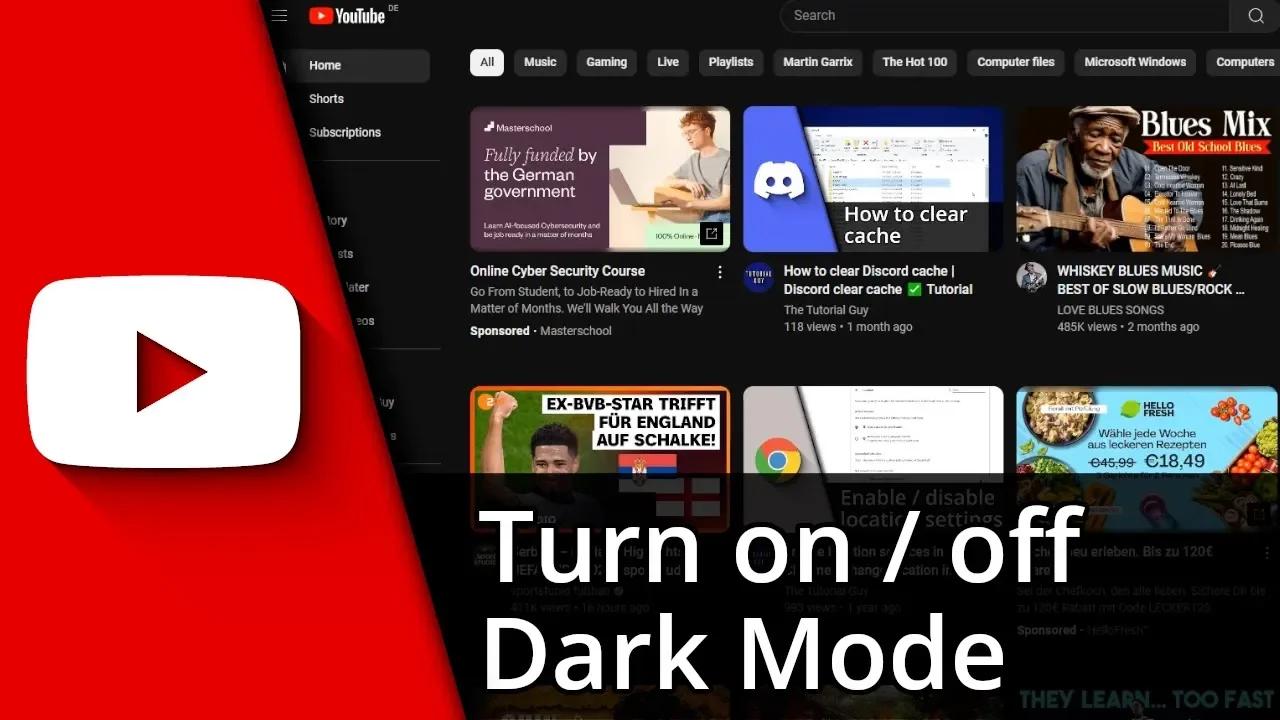 How To Turn On Dark Mode On Tutorial