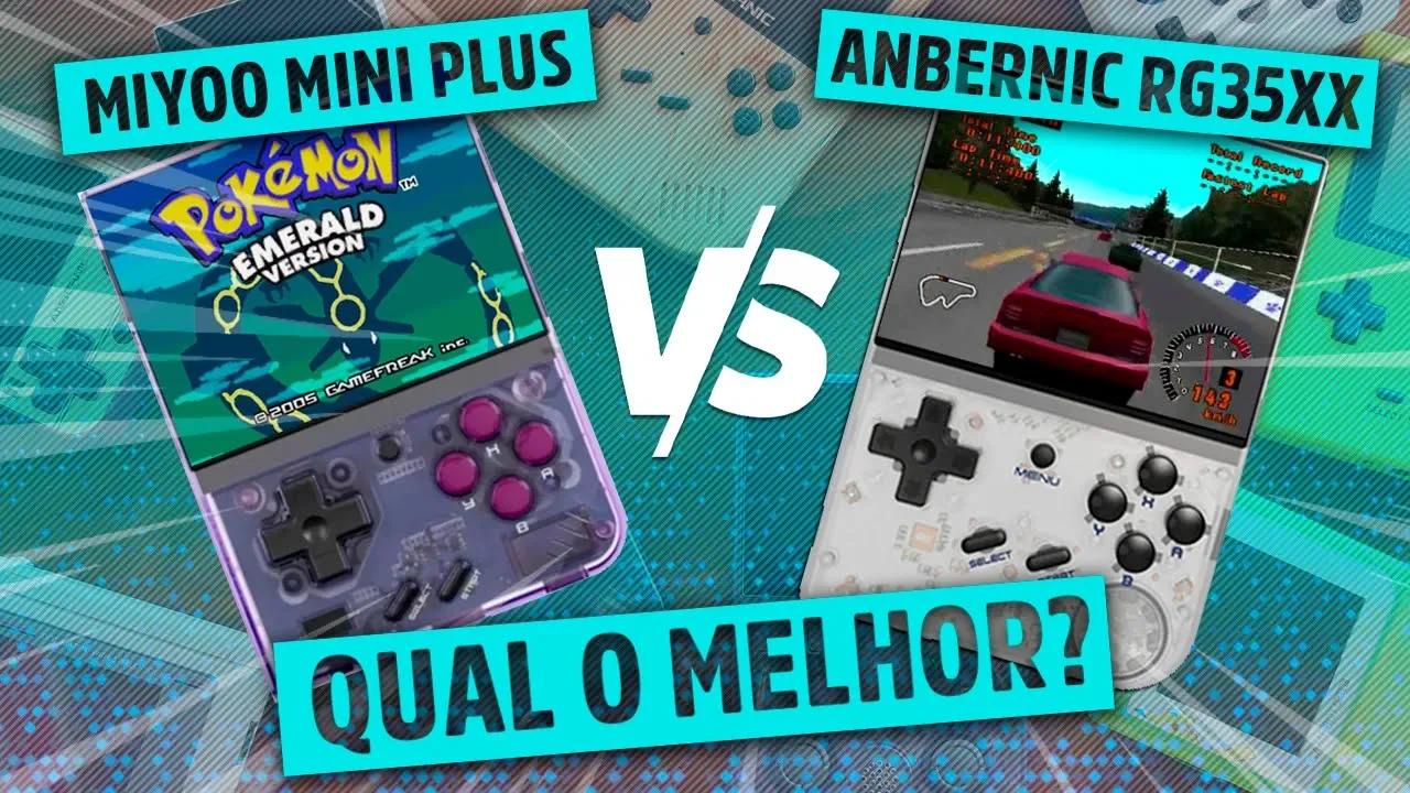 Miyoo Mini Plus vs Anbernic RG35XX - QUAL O MELHOR CONSOLE PORTÁTIL?