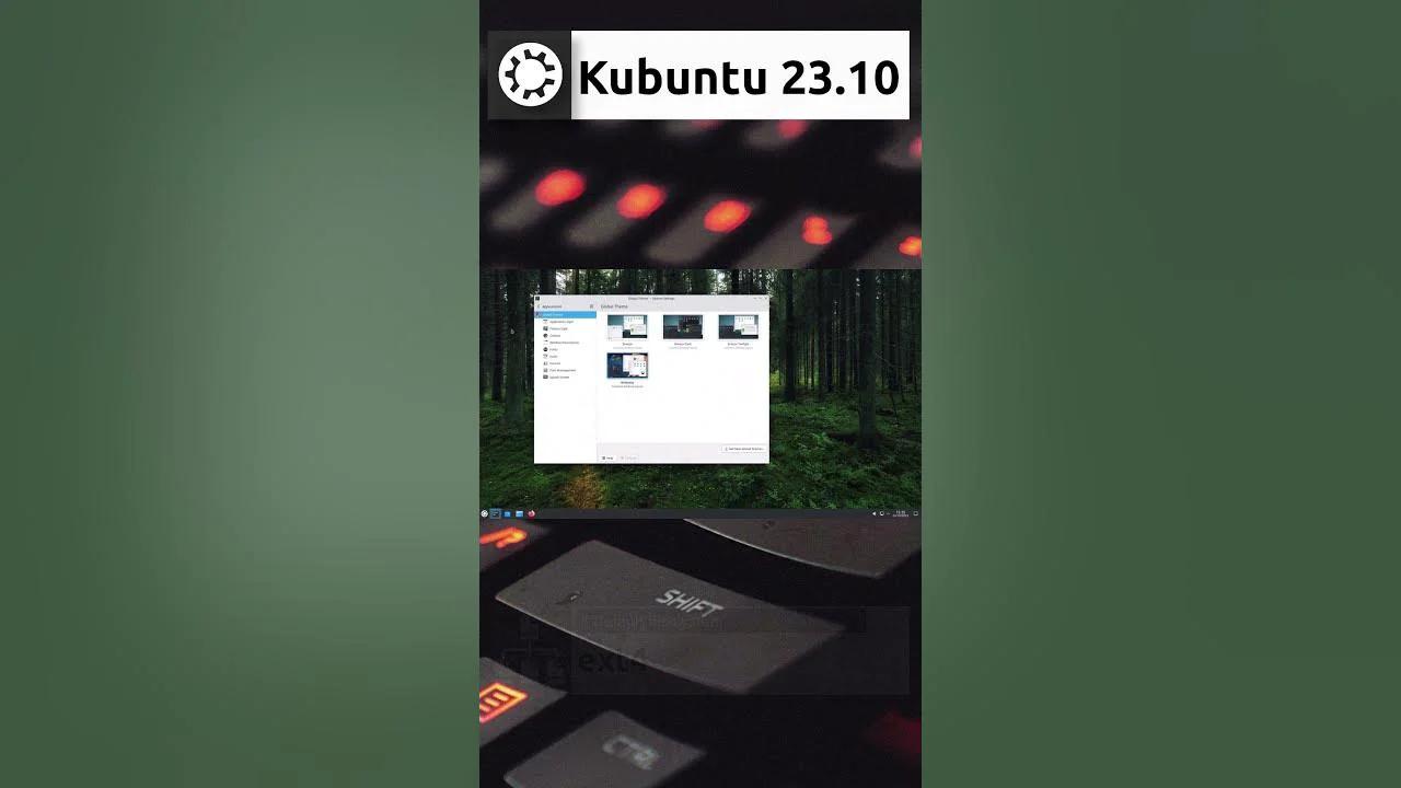 Kubuntu 23.10 Quick Overview #shorts