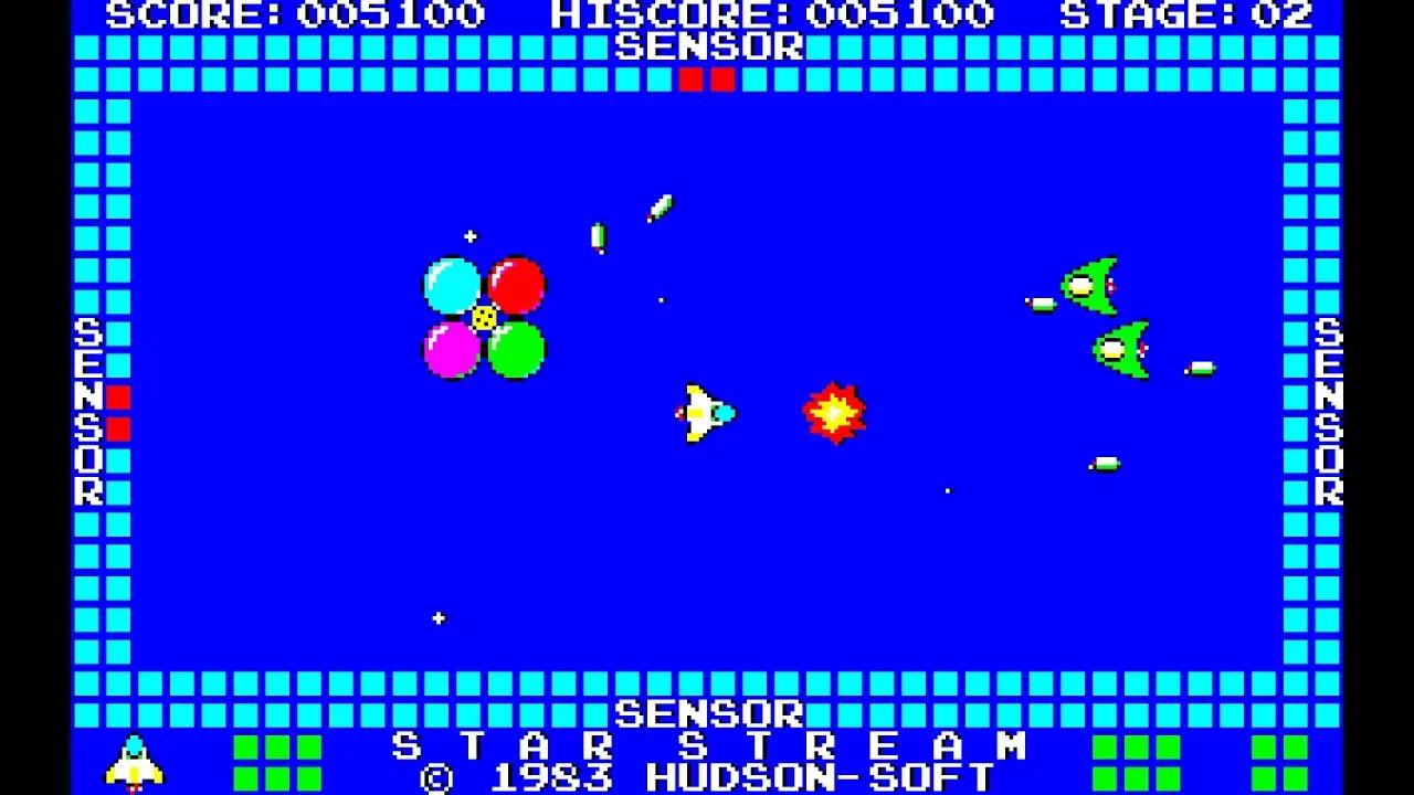 Sharp MZ-2200 Game: Star Stream (1983 Hudson Soft)