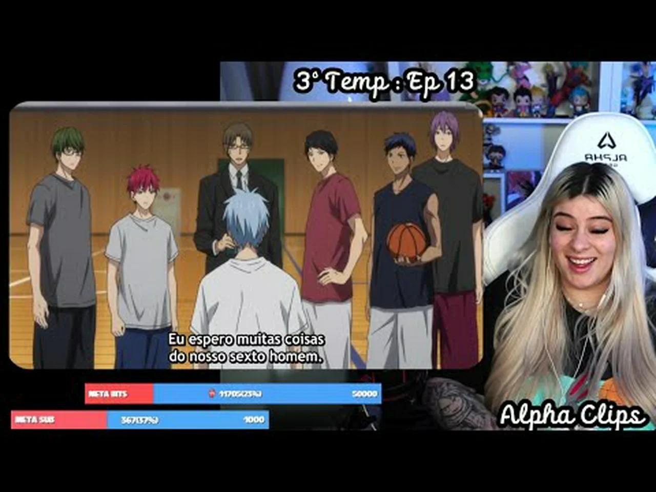 Mariana Alpha - Entrada Do Kuroko Na Teiko | Kuroko No Basket | 3° Temp Ep 13 ( React )
