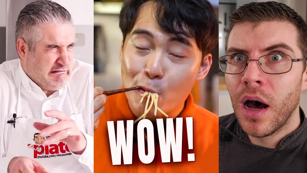 Pro Chef Reacts To Uncle Roger Making Carbonara