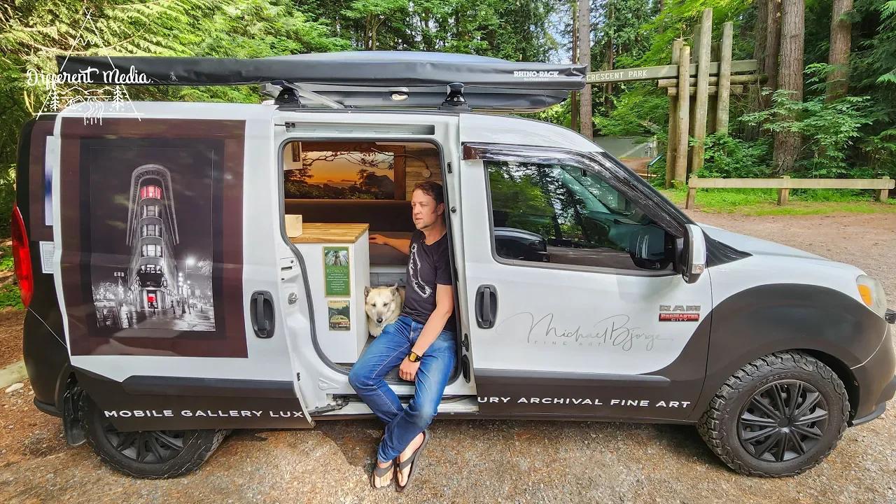 A Van built for a photographer. Vanlife tour and interview
