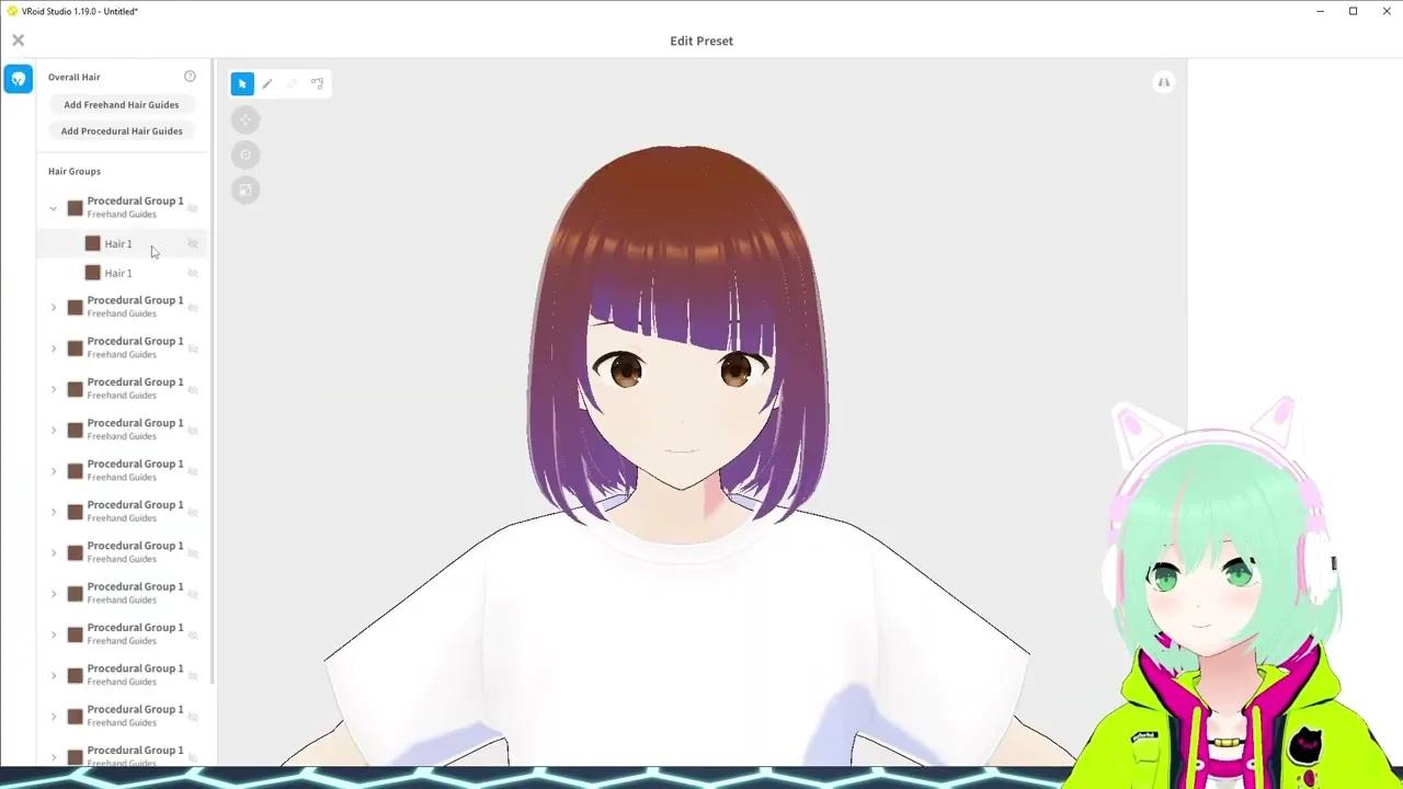 [Vroid Tutorial] How to make separate material and apply it to your hair.
