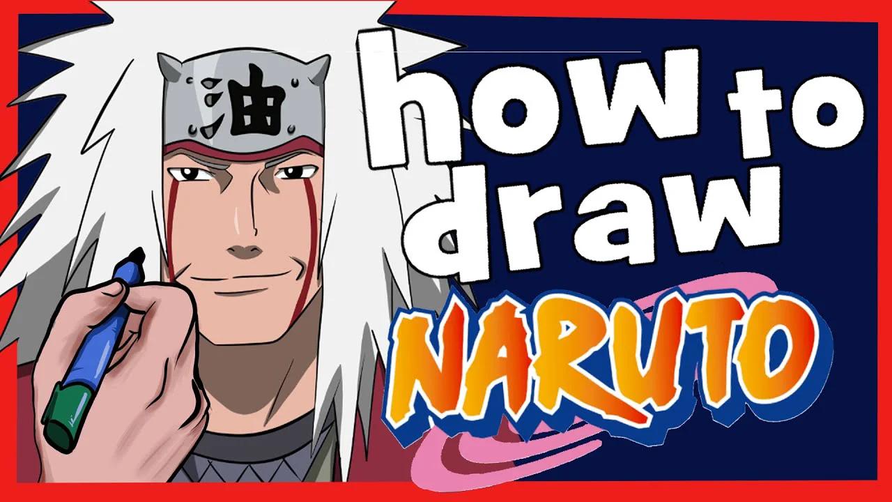 TUTORIAL DRAWING JIRAIYA (NARUTO) ANIME & MANGA easy STEP BY STEP Draftsman
