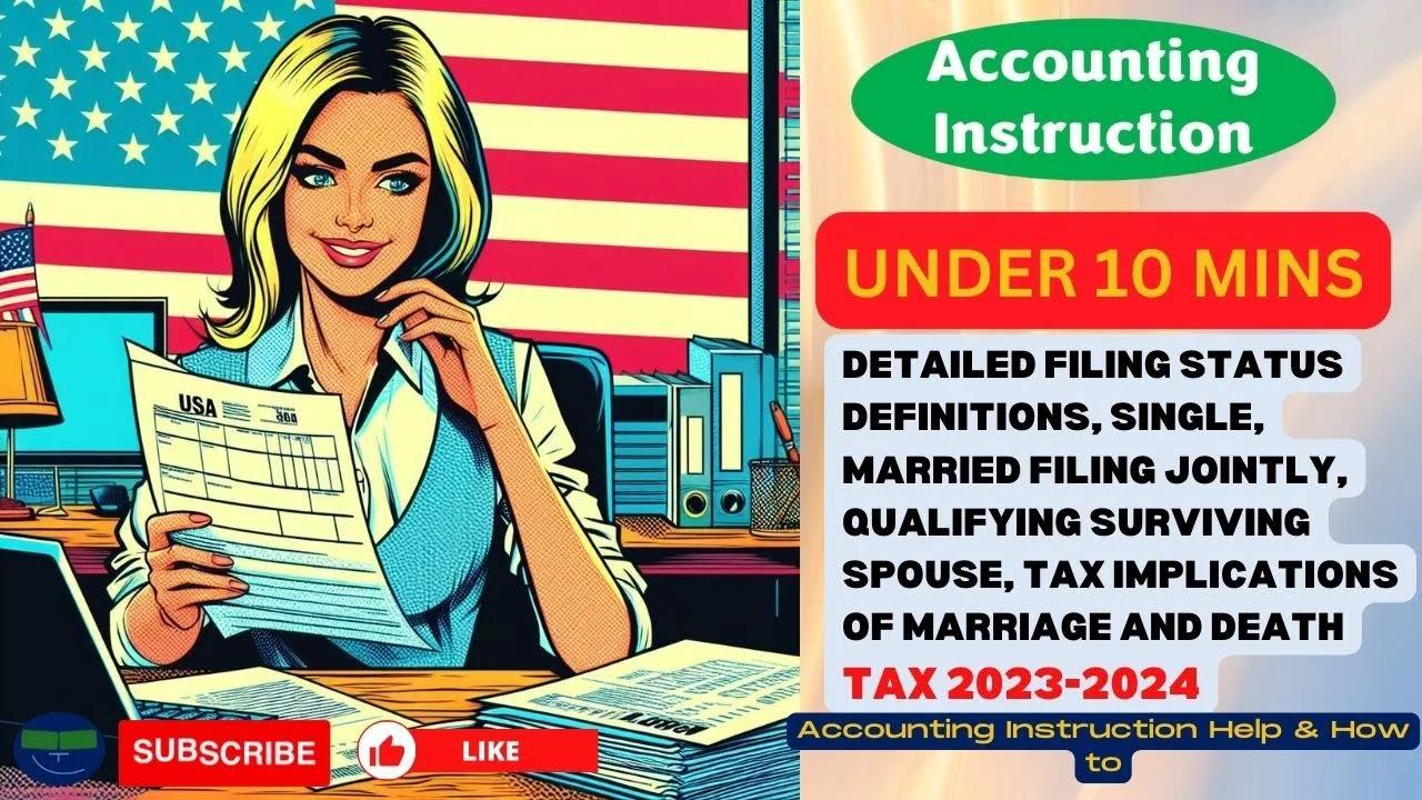 Detailed Filing Status Definitions, Single, Married Filing Jointly ...