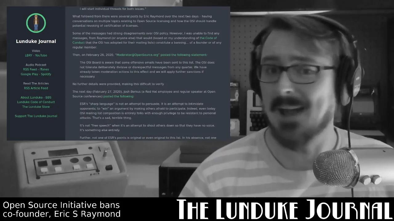 Open Source Initiative bans co-founder, Eric S Raymond