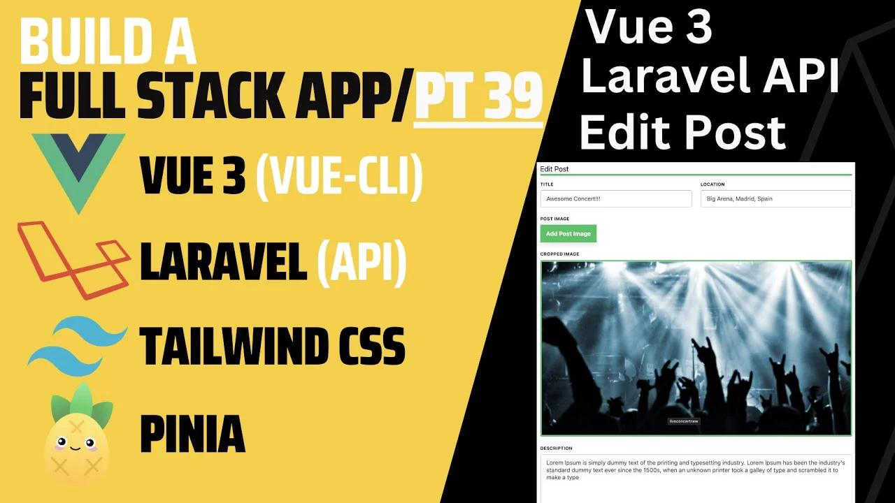 Vue 3 Route Params Edit Post By Id Laravel 9 Laravel Api Vue