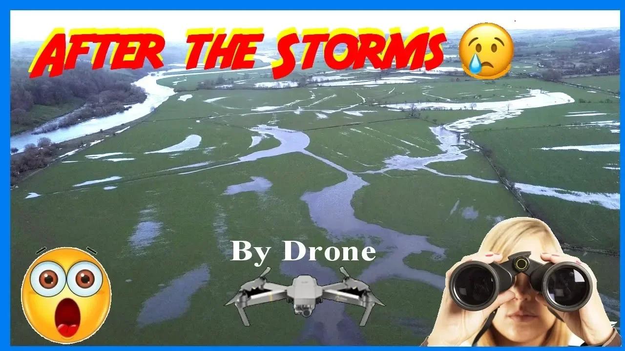 🚣 After the storms....Flooded fields finally clearing...Viewed from above 🚣