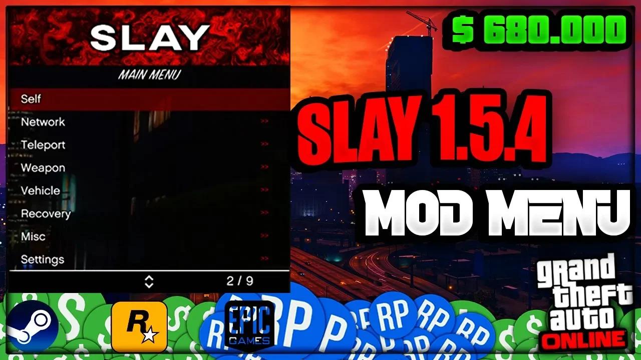 Comment installer le MOD MENU gratuit SLAY 1.5.4 sur GTA 5 ONLINE en 1. ...