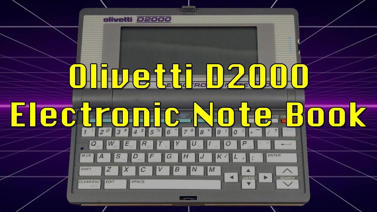 Olivetti D2000 Electronic Pocket Notebook and PDA from 1990