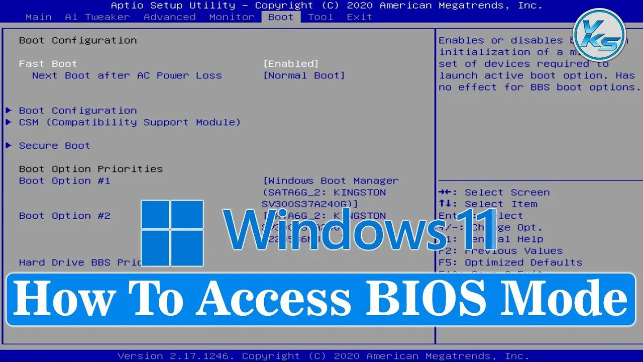 How To Access BIOS Mode in Windows 11 Toshiba