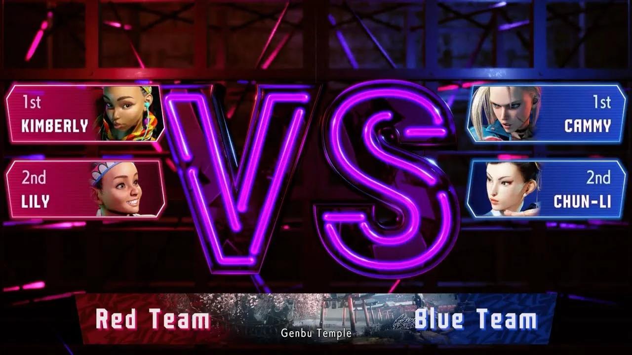 KIMBERLY/LILY VS CAMMY/CHUN-LI - Street Fighter 6 Team Battle