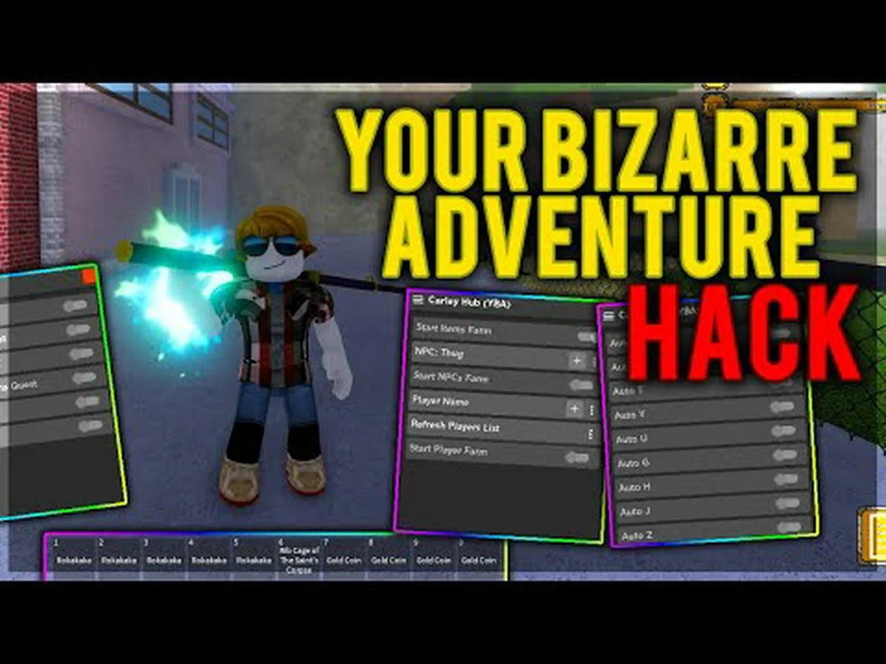 [OP] ROBLOX Your Bizarre Adventure HACK GUI SCRIPT YBA | Any Stand, Item Farm, Godmode WORKING