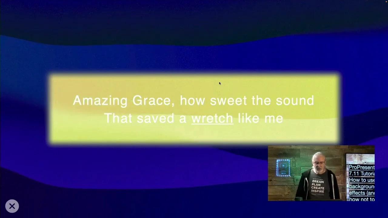 ProPresenter 7 Tutorial: How to use background fill effects in Pro7.11