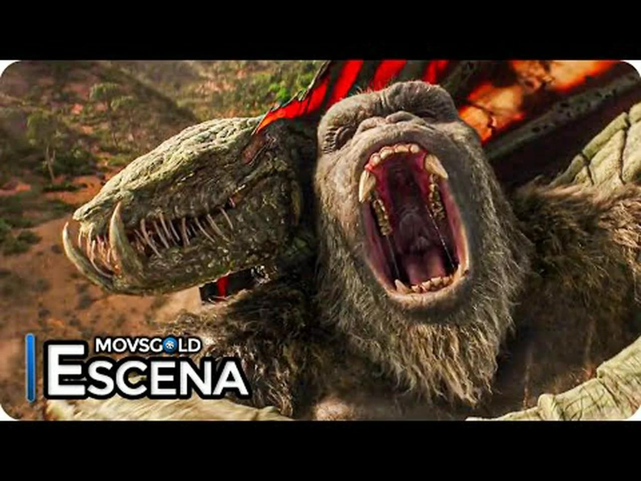 Godzilla vs. Kong (2021) - Kong VS . Warbat Escena (Español Latino)
