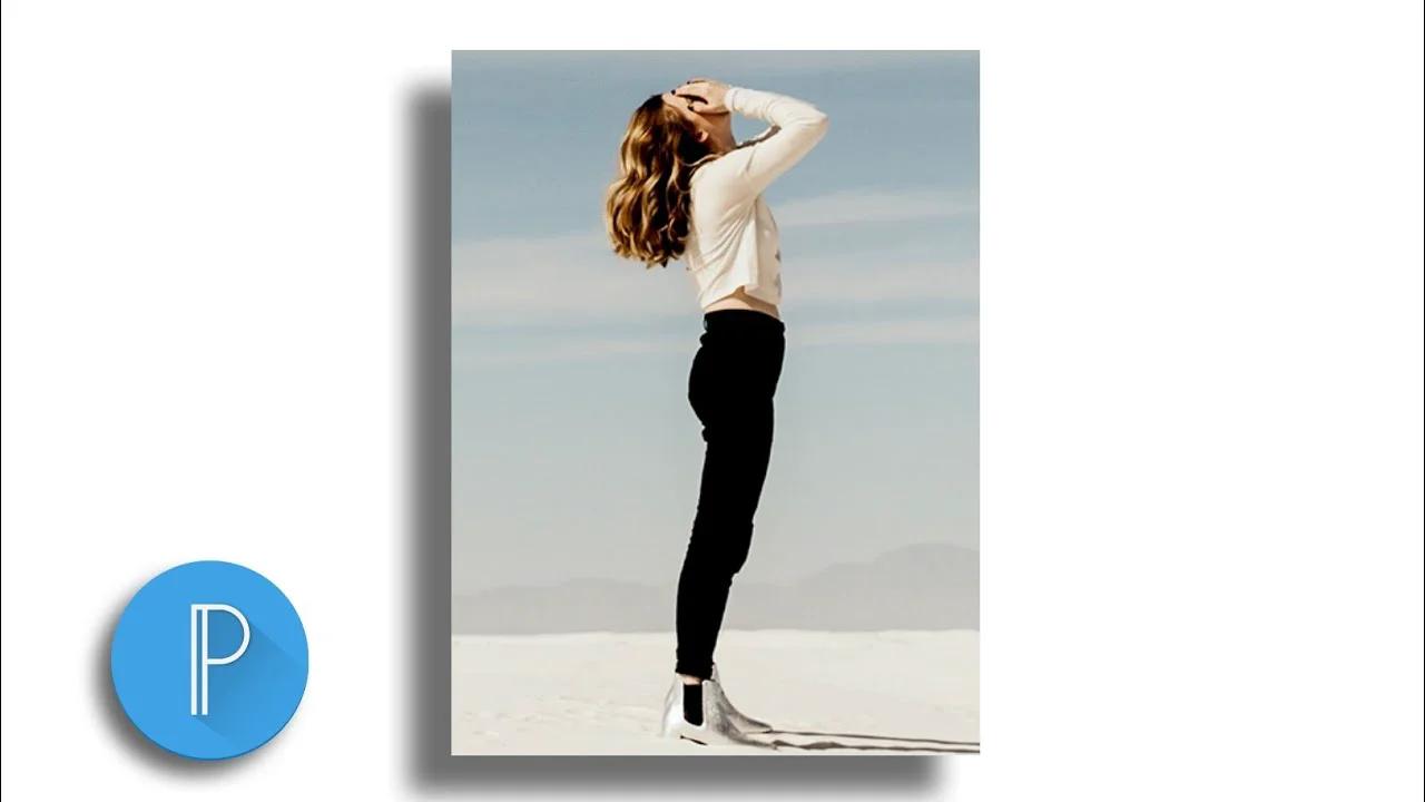 3D Shadow photo Editing | Shadow behind the image | PixelLab Tutorial