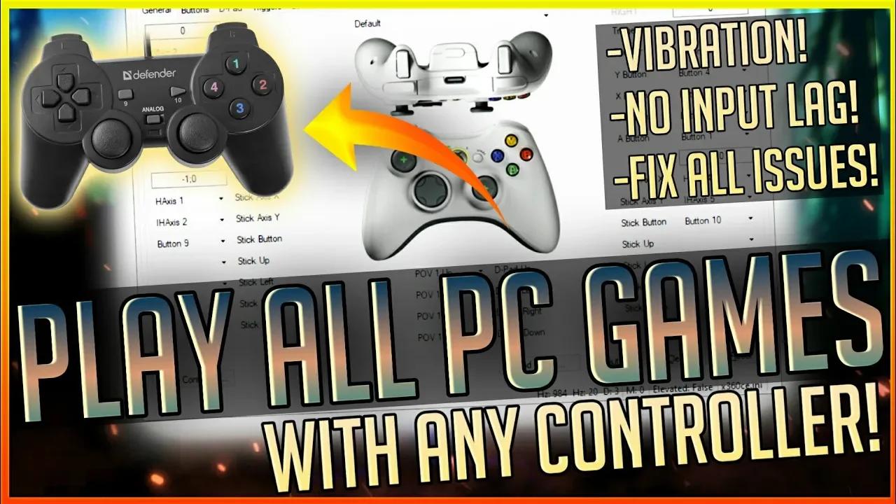 🔧How To Play All PC Games With Any Controller or Generic USB Gamepad ...