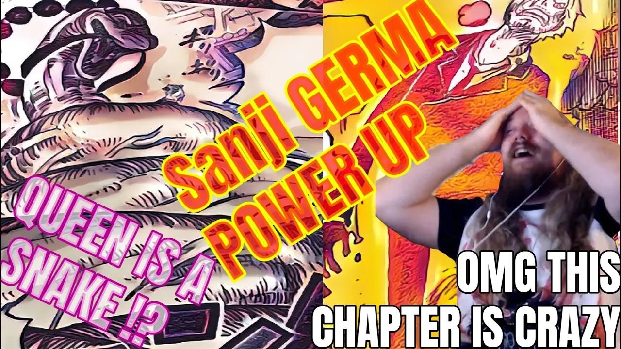 ONE PIECE CHAPTER 1028 Reaction Sanji GERMA POWER UP QUEEN IS A SNAKE