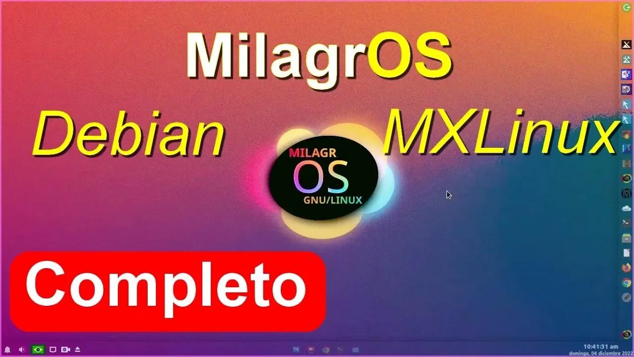 MilagrOS GNU/Linux. Respin da distribuição MX-Linux. Distro com muitos ...