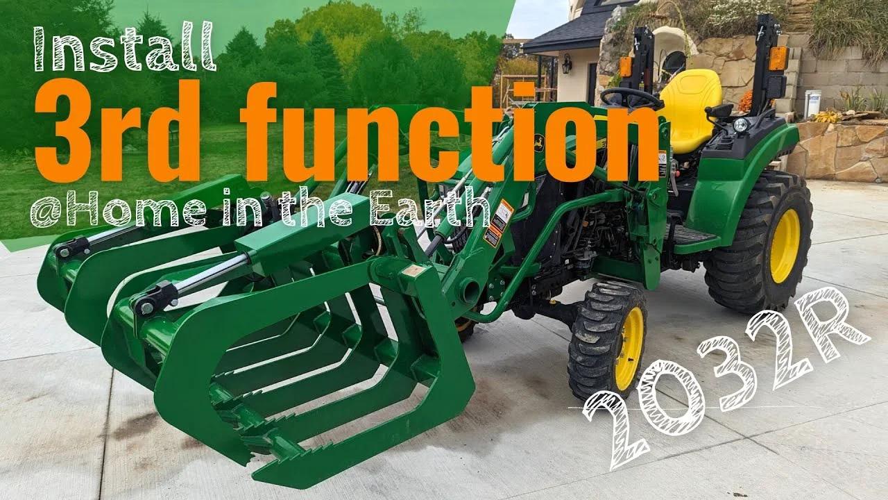 Installing a 3rd function Grapple on my John Deere 2032R