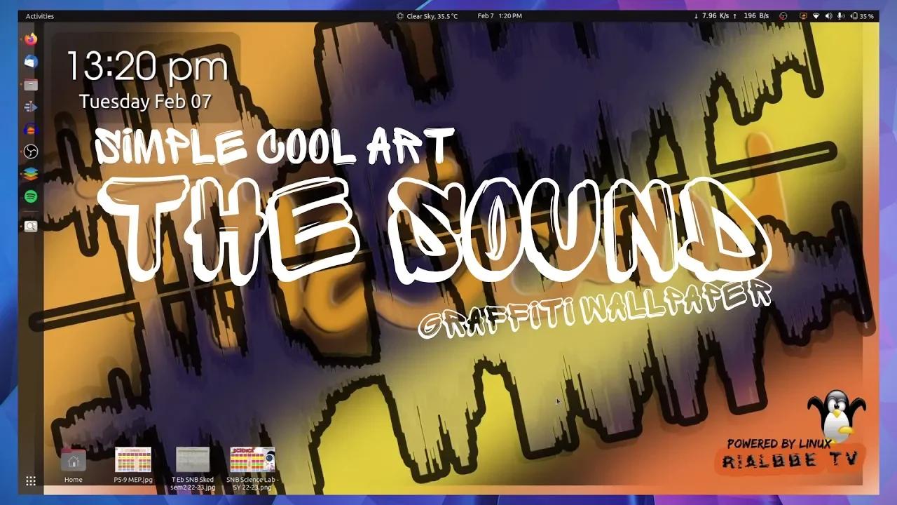 Simple Cool Art - The Sound Graffiti Wallpaper
