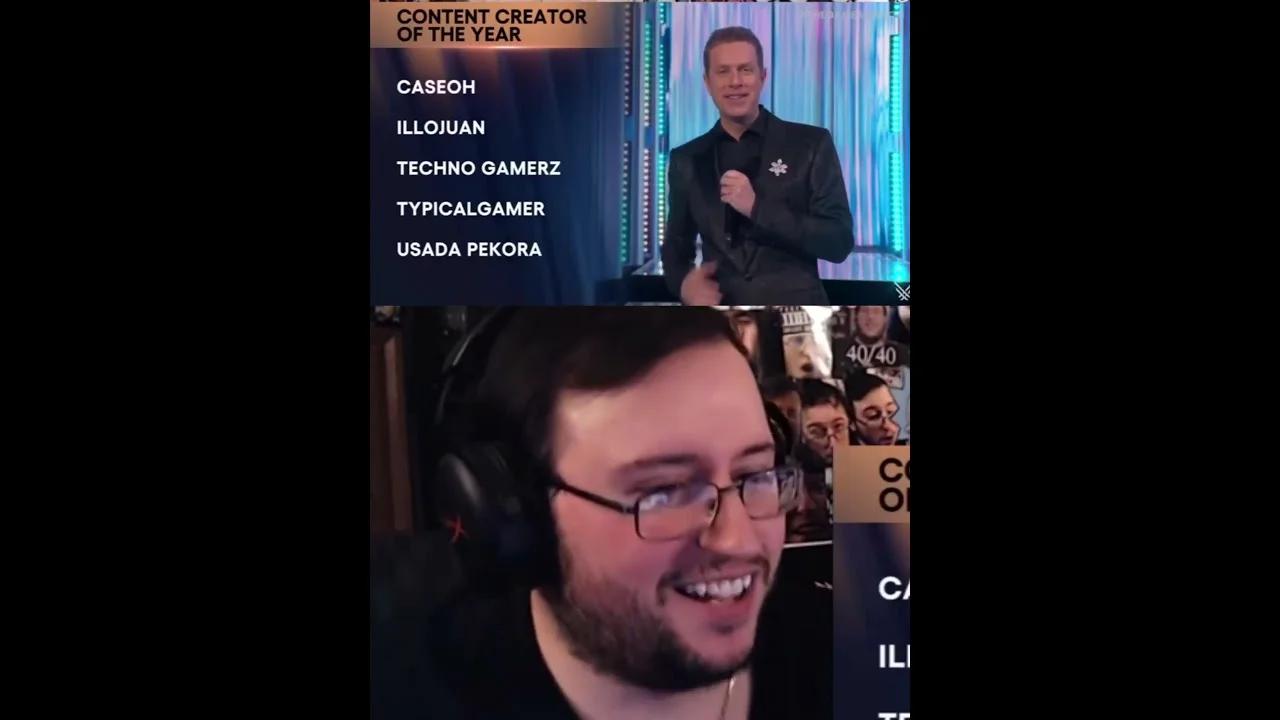 CaseOh Wins Best Content Creator @ The Game Awards 2024!