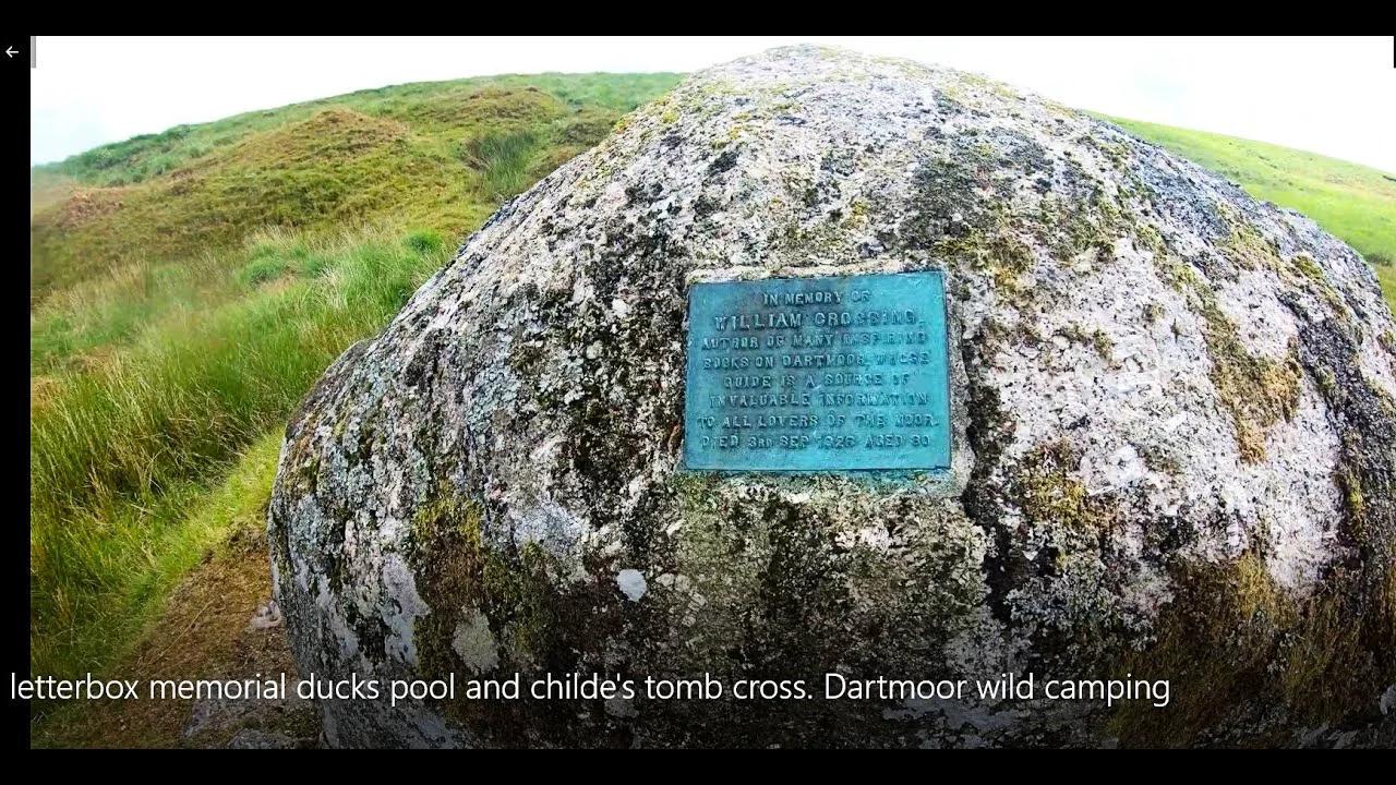 letterbox memorial ducks pool and childe's tomb cross / Dartmoor wild ...