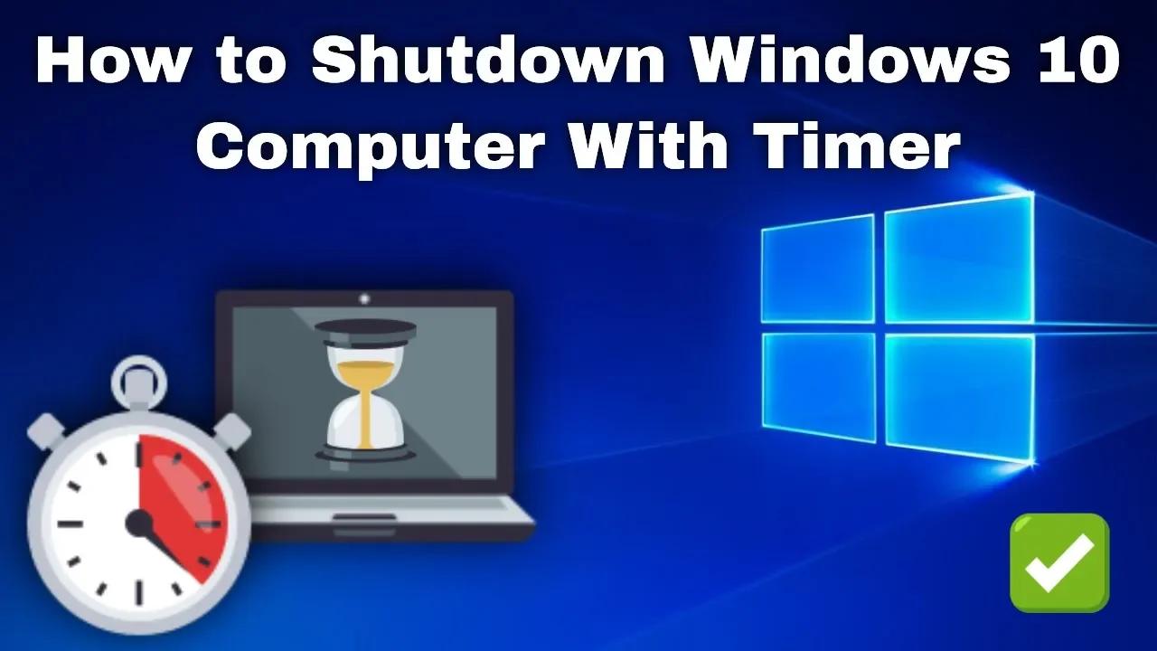 How To Shut Down Your Windows 10 Computer With Timer No Software
