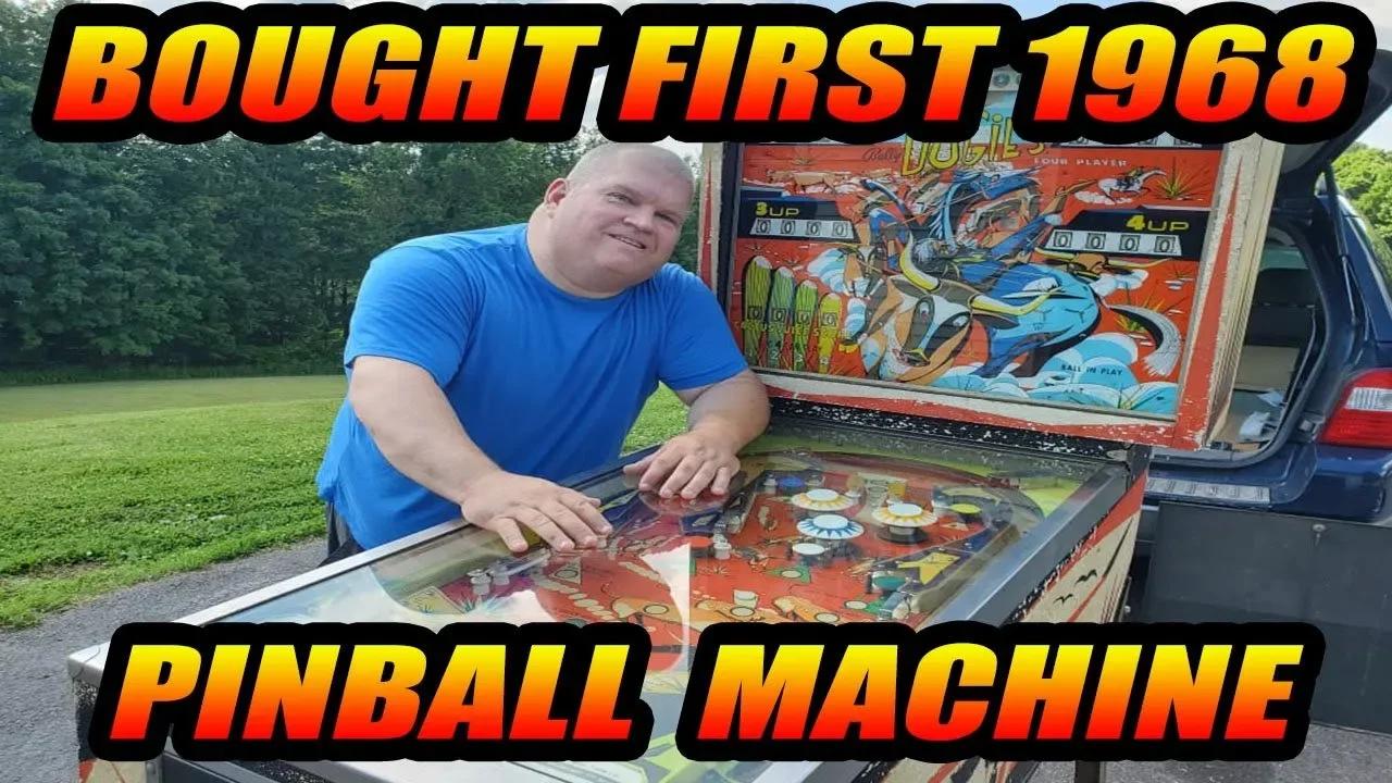 Bought my first vintage pinball machine / Ballys Dogies - travel to New ...