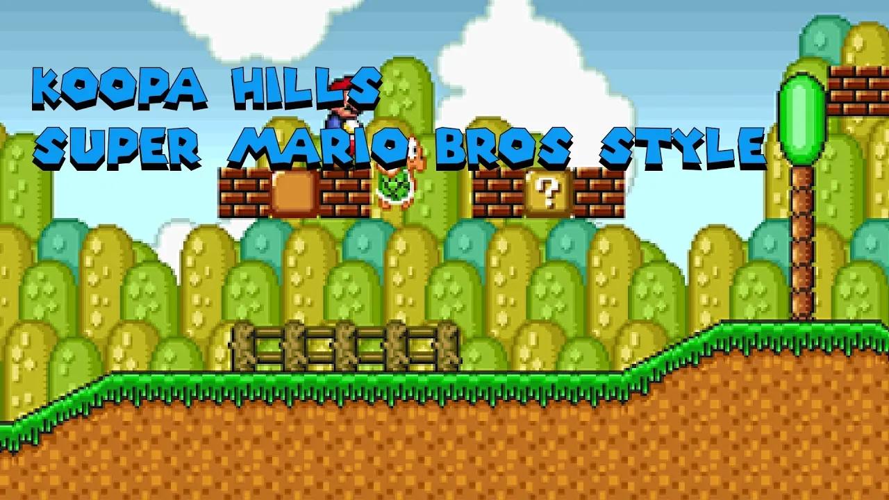 Super Mario Construct Level Showcase - Koopa Hills (Super Mario Bros Style)